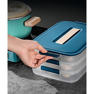 Plastic Bacon keeper with Lids Airtight, Deli Meat Cold Cuts Cheese Saver Food Storage Containers for Refrigerators, Freezer,Shallow Low Profile Christmas Cookie Holder