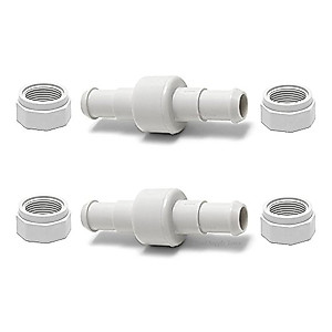 ATIE 280, 380, 180 Pool Cleaner Hose Swivel D20 and Hose Nut D15 Combo Kit Replacement For Zodiac Polaris 280, 380, 180 Pool Cleaners (2 Pack)