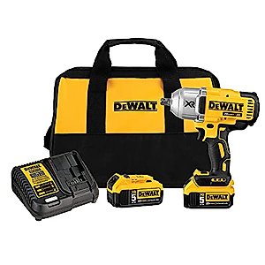 DEWALT 20V MAX* XR Cordless Impact Wrench Kit with Detent Anvil, 1/2-Inch (DCF899P2)