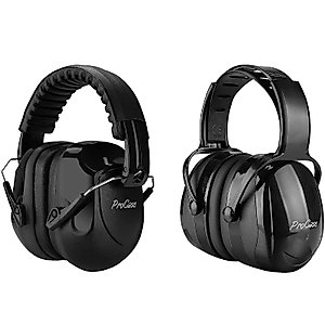 ProCase Noise Reduction Ear Muffs, NRR 28dB Shooters Hearing Protection Headphones Bundle with SNR 36dB Noise Cancelling Ear Defenders Muff for Adults Kids Shooter Shooting Range Construction