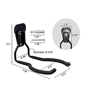 zoele Football Rack Holder Wall Mount, Wall Mount Basketball Holder, Ball Wall Rack Holder Display Storage Rack (1 Pcs)