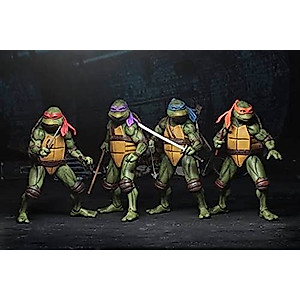 NECA TMNT Donnie Collectible Action Figure - Acrylic Ninja Movie Theme Toy