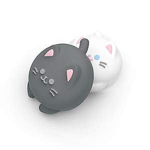 PlayVital Joystick Caps for Nintendo Switch, Thumbstick Caps for Switch Lite, Analog Cover for Switch OLED Joycon Thumb Grip Caps for Switch & Switch Lite & Switch OLED - Cutie Kitty