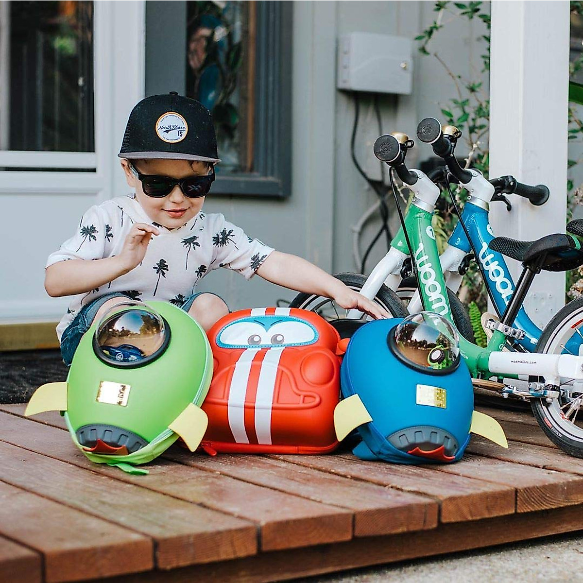 Kiddietotes Car Backpack for Boys and Children – Three Color Options of Cars Backpack for Toddlers – Perfect for Daycare, Preschool, Kindergarten, and Elementary School