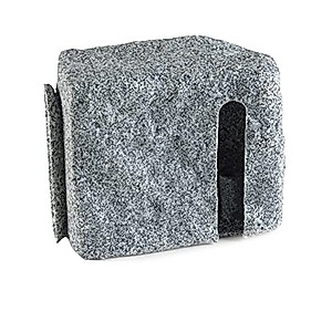 Beuta Greystone Left Turn Block – Landscape Edging for Lawn & Garden, Easy No Dig Installation and Connects to Other Beuta Blocks, Heavy Duty Composite Resin Flex Wall Stone - 1 pc.