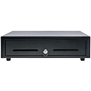 Star Micronics CD3-1616 5 Bill / 8 Coin Value Series Cash Drawer with 2 Media Slots and Included Cable (16" x 16") - Black