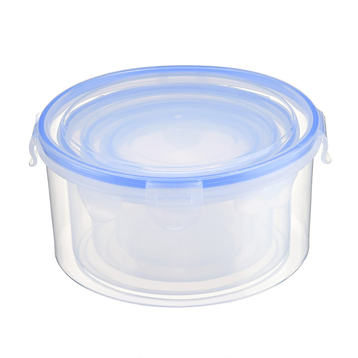 Rehomy 4pcs Meal Prep and Food Storage Container Set Easy Snap Lock Plastic Containers for Food Storage Meal Prep