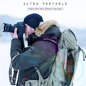 BONAOK Upgraded Bluetooth Wireless Microphone, Portable Rechargeable Karaoke Mic with Stereo Sound Party Home Birthday for all iPhone/Android/PC