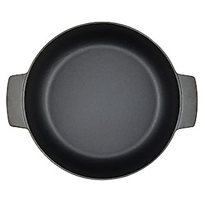 KitchenAid Seasoned Cast Iron Dutch Oven/Casserole, 6 Quart - Black