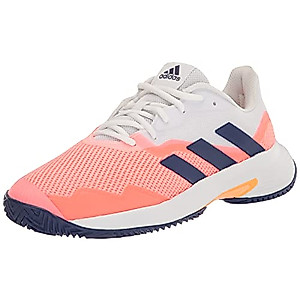 adidas Women's Courtjam Control Tennis Shoe, Acid Red/Legacy Indigo/Turbo, 7.5