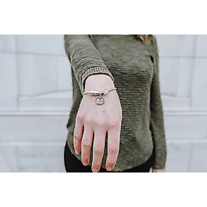 Delta Delta Delta, Tri Delta, Dangle Charm .925 solid sterling silver, Charm, Spacer, Greek, Sorority, Sisterhood, Handcrafted, Made in the USA, For Bracelet, For Necklace