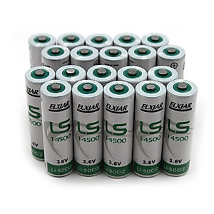 elxjar (20-Pack) 3.6V LS14500 Battery, Water Electricity Meter PLC Facility Equipment Spare Generic Battery ER14505