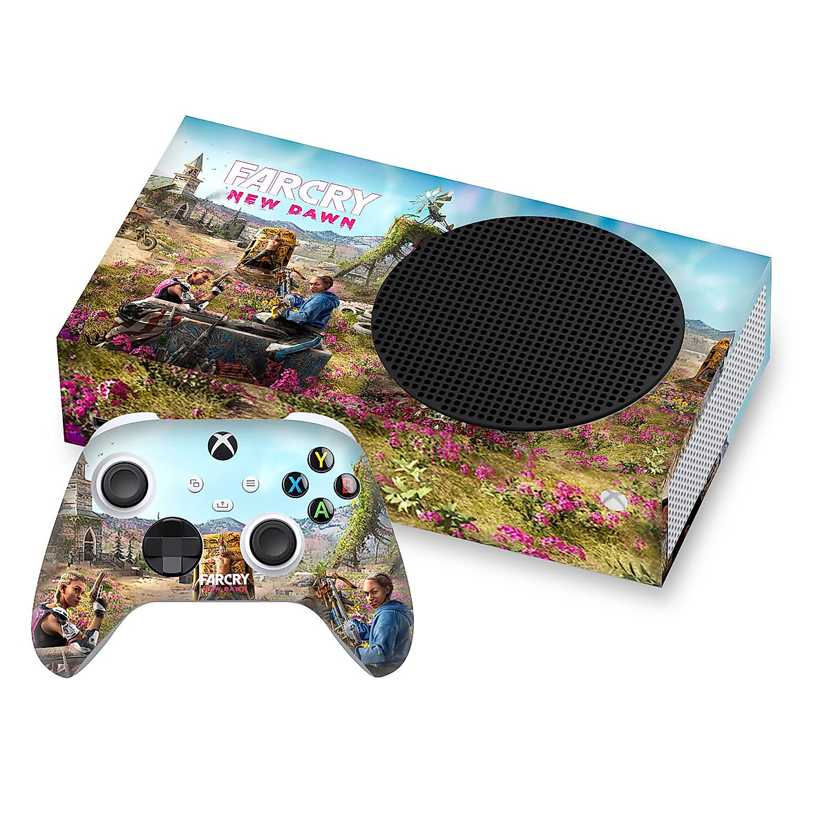 Head Case Designs Officially Licensed Far Cry Twins Couch New Dawn Key Art Vinyl Sticker Gaming Skin Decal Cover Compatible With Xbox Series S Console and Controller Bundle