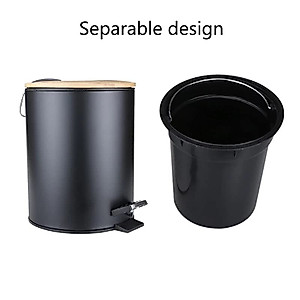 LYSLDH Flip Step Trash Can Garbage Bin Rubbish Waste Container Bathroom Kitchen