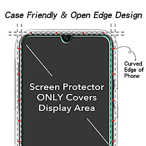 KATIN [2-Pack] For Samsung Galaxy A10e/A10E Tempered Glass Screen Protector No-Bubble, 9H Hardness, Easy to Install