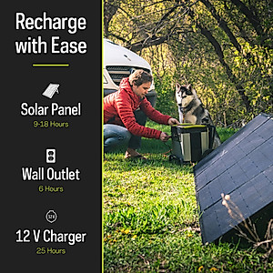 Goal Zero Yeti 3000X Portable Power Station - 3032Wh Battery Capacity, USB Ports & AC Inverter - Rechargeable Solar Generator for Outdoor, Off-Grid & Home Use