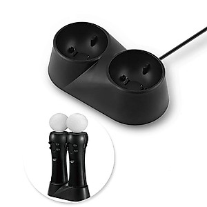 Zer one USB Dual Charging Dock Station Stand Holder for Playstation PS4 VR Controller