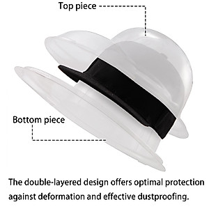 LADYBRO 10Sets Baseball Cap Dad Hat Fitted Hat Holder - Protect Hats in Travel or Transport, Storage Hats Plastic Cap Mold Protectors