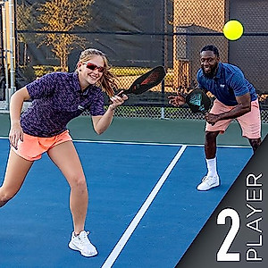 Franklin Sports Pickleball Paddles + Balls Starter Set - 2 Player Pickleball Rackets + Pickleballs - (2) Jet Aluminum Pickleball Paddles + (2) X-40 Pickleballs - USA Pickleball (USAPA) Approved