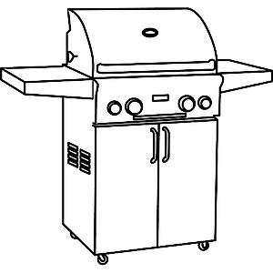 Classic Accessories Grill Cover, 58"L x 24"D x 48"H, Sand, Grill Cover, Grill Cover for Outdoor Grill, BBQ Cover