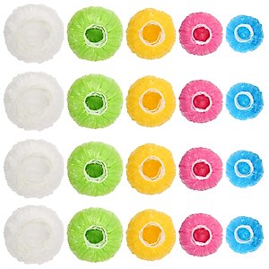 90Pcs Reusable Elastic Food Bowl Storage Covers, Sublaga Bowl Covers, Variety of 5 Translucent Stretchable Sizes and Colorful Dish Plate Covers, Alternative to foil, Plastic Wrap,BPA Free
