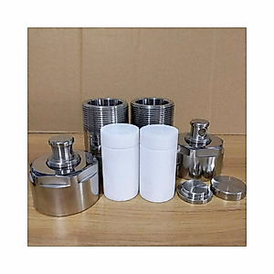 100ml Teflon Lined Hydrothermal Synthesis Autoclave Reactor 220℃ 3Mpa 304 Steel High Pressure Hydrothermal PTFE Hydrothermal Reactor Digestion Tank PTFE Vessel