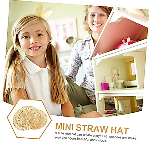PLAFOPE 2pcs Plant Exquisite Hat Decor Doll House Mini Hats Mini Hat Miniature Mini Hats