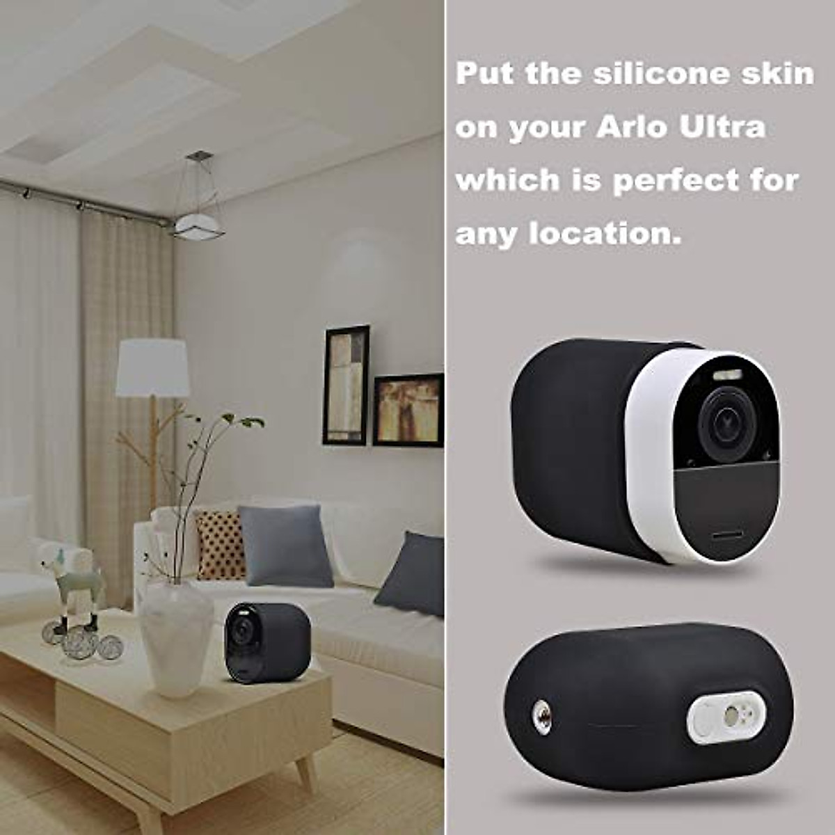 Silicone Skins for Arlo Pro 4/Arlo Ultra 2, 4 Pack Protective Case Cover for Arlo Ultra/Ultra 2 & Arlo Pro 4/Pro 3 Camera