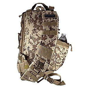 Nexpak 18" 1200cu. in. Tactical Sling Shoulder Hiking Backpack TL318 DMTAN Digital Camouflage