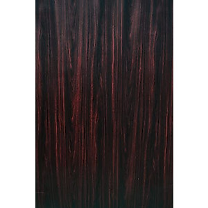 VVIVID Dark Wood Grain Faux Finish Textured Red Vinyl Wrap 12 Inches x 48 Inches Roll Sheet Film for Home Office Furniture DIY No Mess Easy to Install Air-Release Adhesive