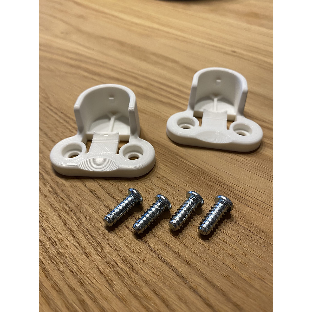 2 x Clothes Rail Holders, Suitable for Ikea PAX Complement Rod Holder, White