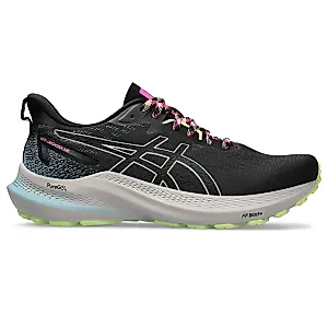 ASICS Women's GT-2000 12 Trail Running Shoes, 10.5, Nature Bathing/Lime Green