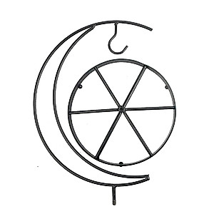 Banana Hanger Stainless Steel Holder Saver Stand Hook Keep Bananas from Bruising Black Kitchen Decor for Counter (7.1 * 7.9 * 13")