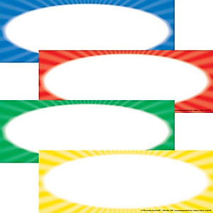 Really Good Stuff Store More Black Grouping Chair Pockets - 4-Color Piping - Set of 32