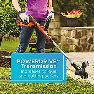 BLACK+DECKER 40V MAX* String Trimmer / Edger, 13-Inch (LST140C)