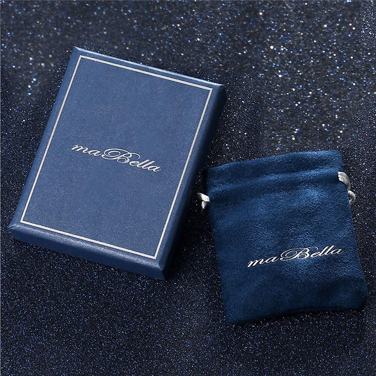 MABELLA His Hers 3 Pcs Stainless Steel Matching Band Women Heart Cut Sterling Silver Wedding Engagement Ring Set Women's Size 6 Men's Size 11