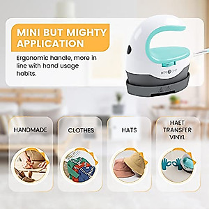 HTVRONT Heat Press Mini Heat Press Machine, Small Heat Press Portable Iron Press Machine for T Shirts, Hats, Heating Transfer Projects