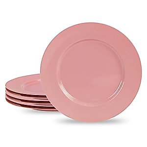 Reston Lloyd Salad Plate, Pink Calypso Basics Melamine, Set of 6