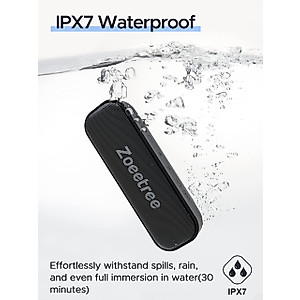 Maoifaec 20W Wireless Bluetooth Speaker, Portable Bluetooth Speaker 5.0 with 24H Playtime, Multi-Color LED Lights, IPX7 Waterproof Bluetooth Speaker for Party, Shower, Outdoor, Travel