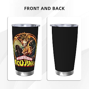 JIESAJ Anime My Hero Academia Insulated Tumbler 20oz Insulated Kettle For Men'S Woman'S Insulated Kettle