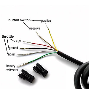 L-faster 24V/36V/48V Electric Bike Thumb Throttle Wuxing E-bike Throttle Electric Scooter Accelerator Electric Vehicle Speed Controller (48V)