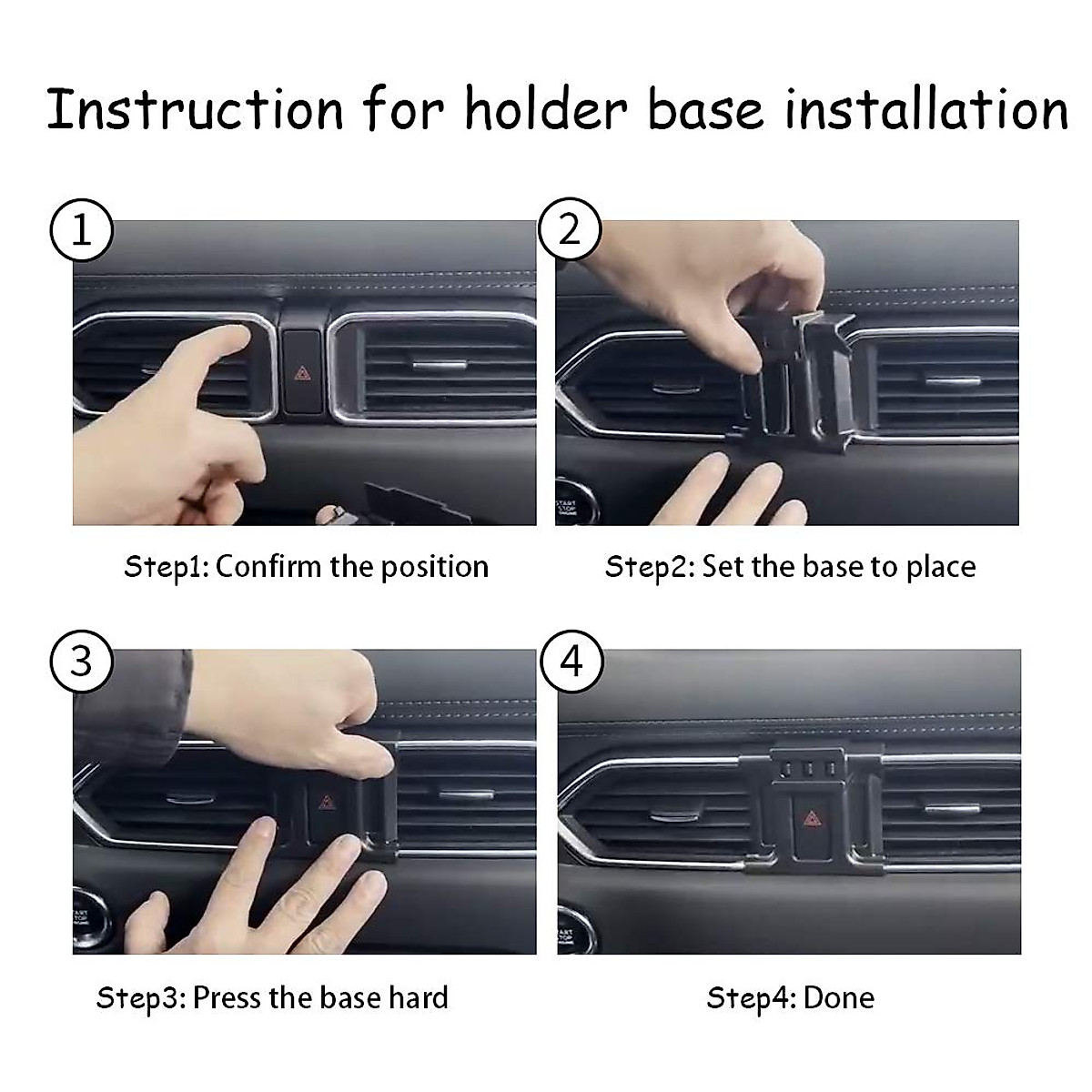 musttrue Car Phone Holder for Mazda CX-5 2017 2018 2019 2020 2021 2022 2023 2024 2025 CX5 Auto Accessories Navigation Bracket Interior Decoration Mobile Cell Phone Mount