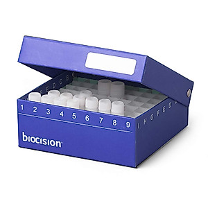 BioCision BCS-206MC TruCool Hinged CryoBox, 81-Place, Multi-Color (Pack of 5)
