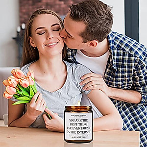 Gifts for Her Him, Candles Gifts for Women, Funny Gifts Anniversary Birthday Gifts for Boyfriend Girlfriend Husband Wife, Soy Wax Lavender Candles