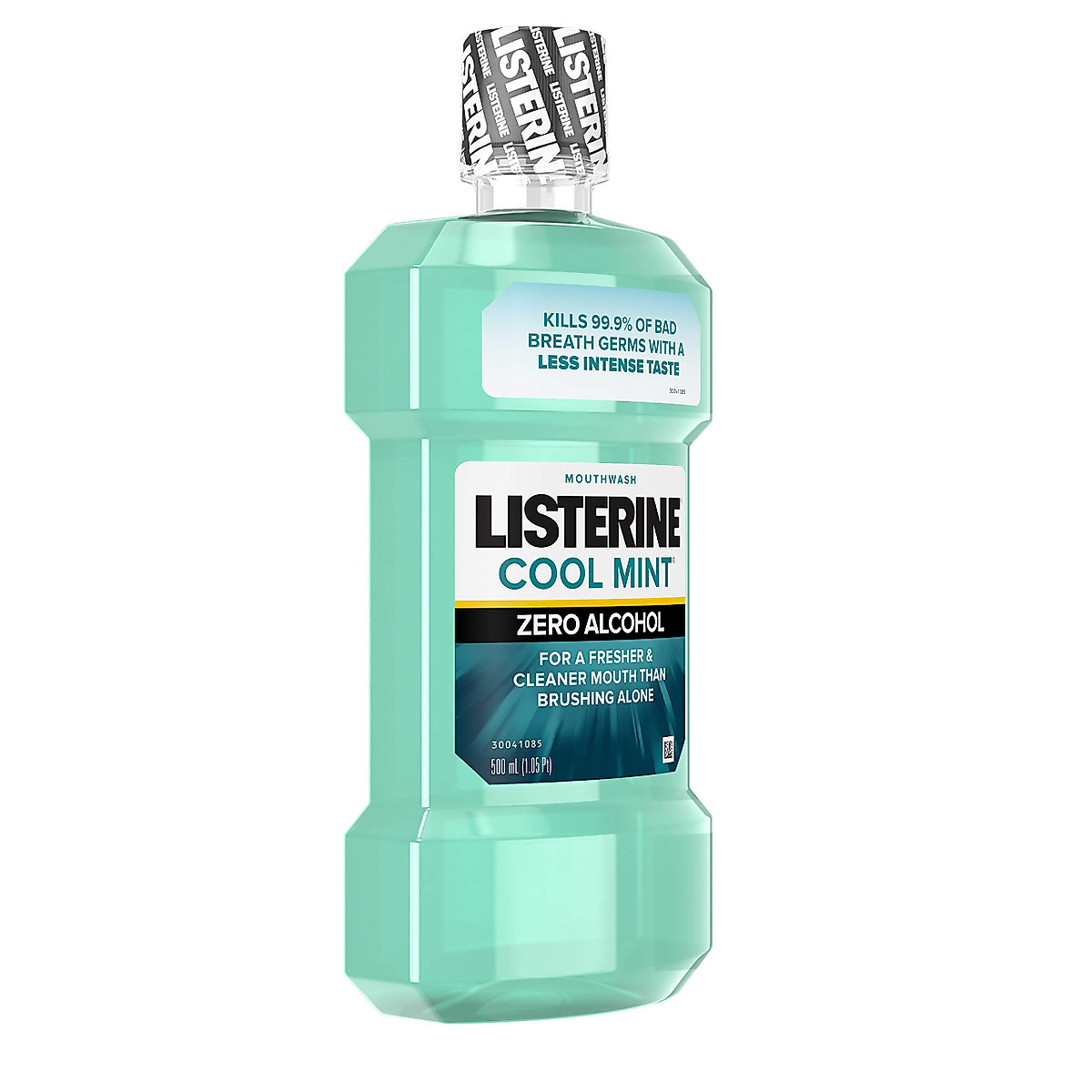 Listerine Zero Cool Mint Mouthwash For Fresh Breath And To Kill Bad Breath Germs, 500 ml, 16.9 Fl Oz