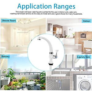 Versatile 5-in Faucet: Single Handle for Kitchen Sink Bathroom Basin Bathtub Mop Pool - Premium Quality Water Fixture-size1