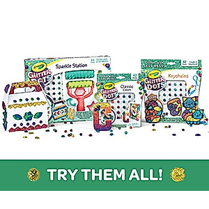 Crayola 04 0704 Glitter Dots Sparkle Station Craft Kit, Gift for Kids Age 6+