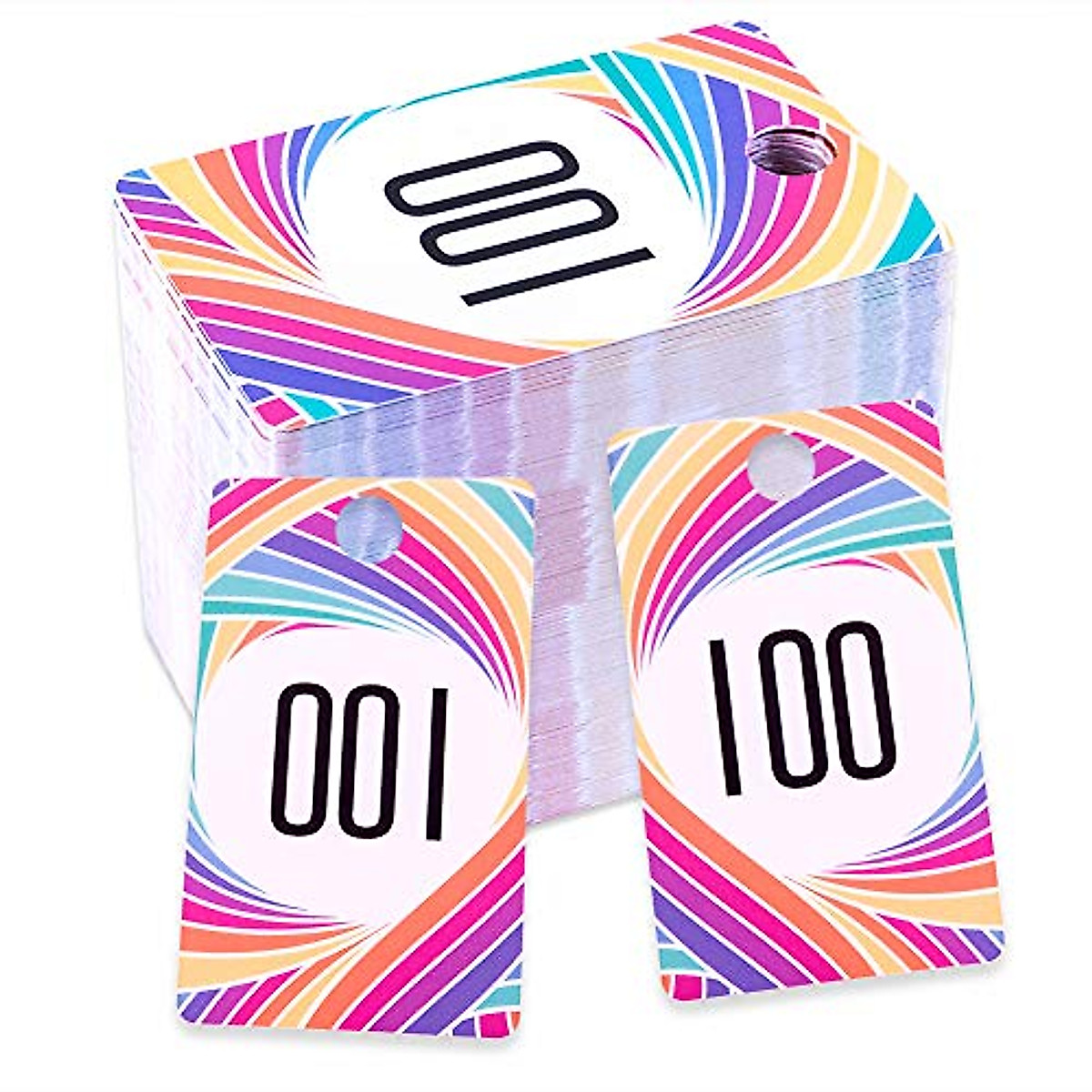 FaCraft Live Number 1-100 Reusable Normal and Reverse Mirror Hanger Cards