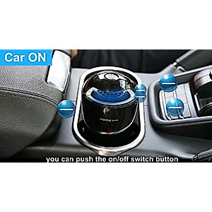 Mevius Q52 Smart Car Air Freshener, Ionizer, and Ozone Air Purifier (Black), Effectively removes unwanted odor from you car. Cleaning air from Smoke, Pollen, Pets and food smell
