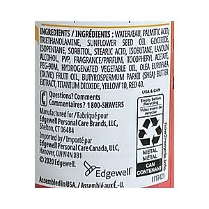 Skintimate Vanilla Sugar Shave Gel for Women With Shea Butter and Vitamin E, 7 Ounce - Pack Of 6